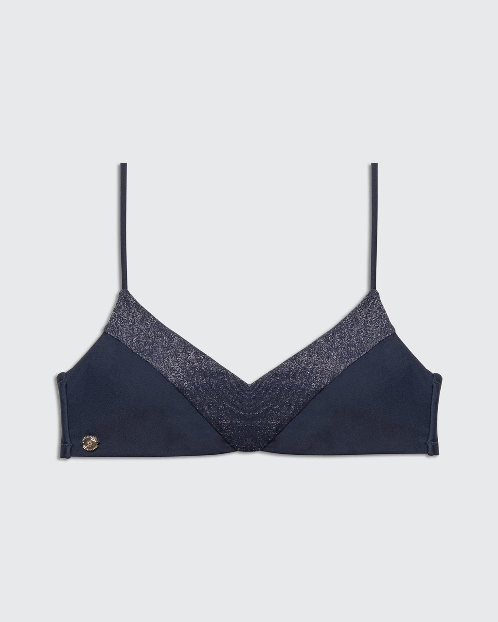 Moonlight Top Navy Lurex